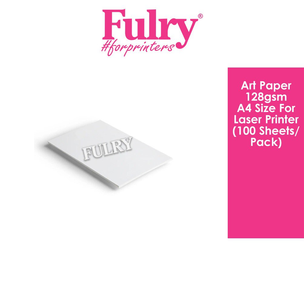 FULRY Art Paper 128gsm A4 Size (100 Sheets/Pack) | Shopee Malaysia