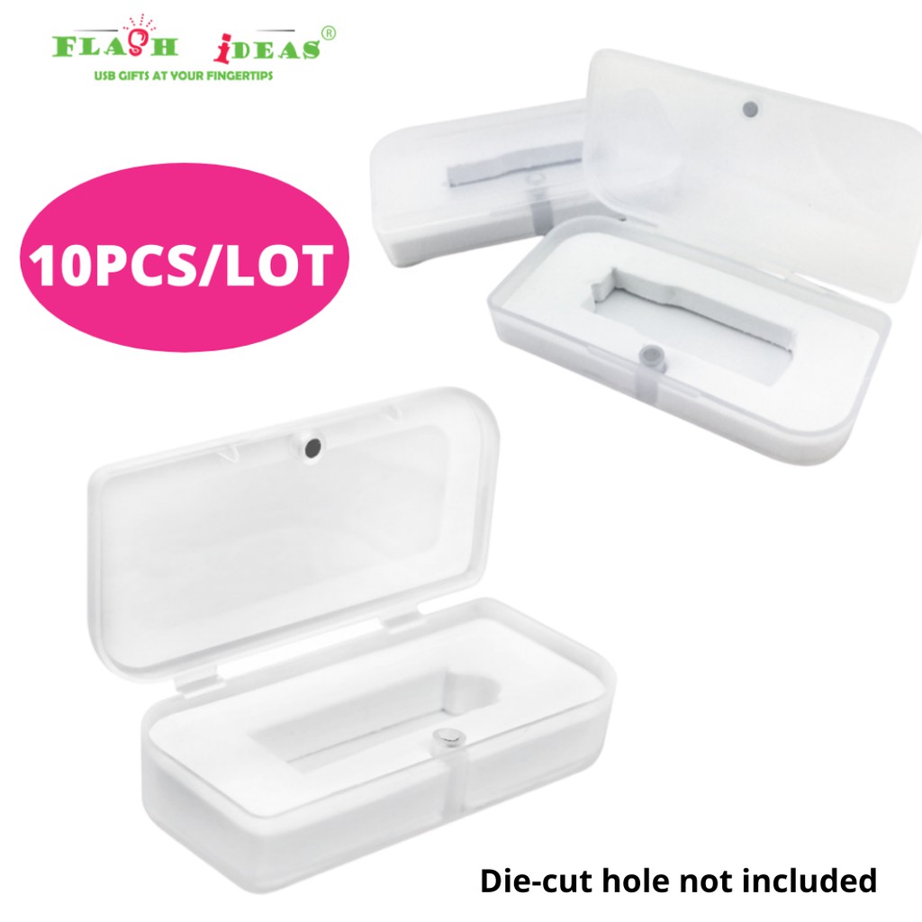 Wholesale 10pcs/Lot PP Clip Plastic Box Pendrive Gift Box include EVA ...