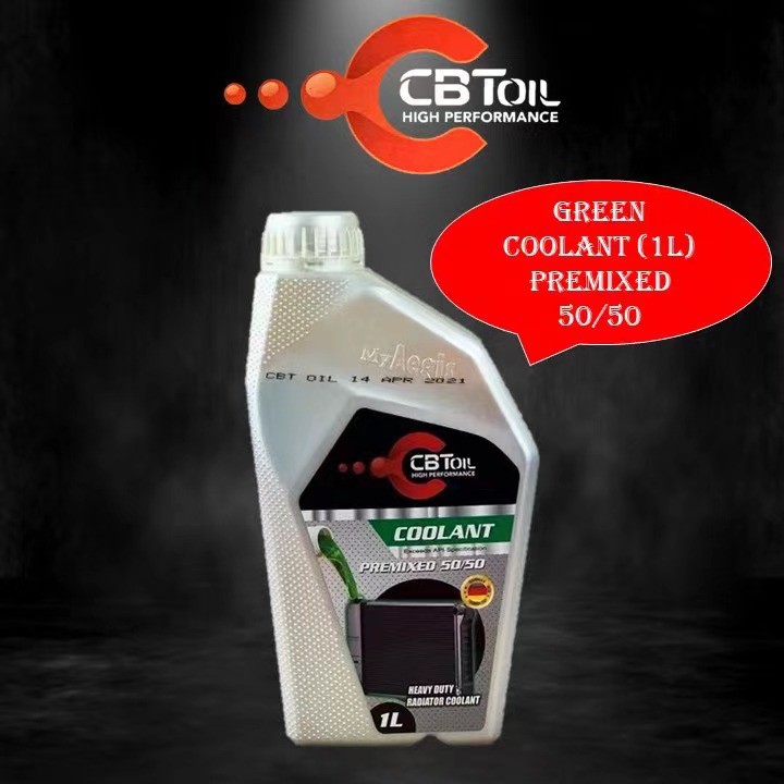 CBT OIL Premixed Coolant Green 1L Premixed 50/50 Heavy Duty Radiator ...