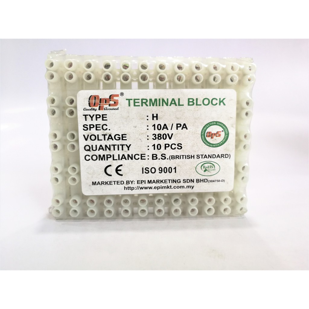 OPS 10A PA Terminal Block (Connector) (10pcs/bag) | Shopee Malaysia