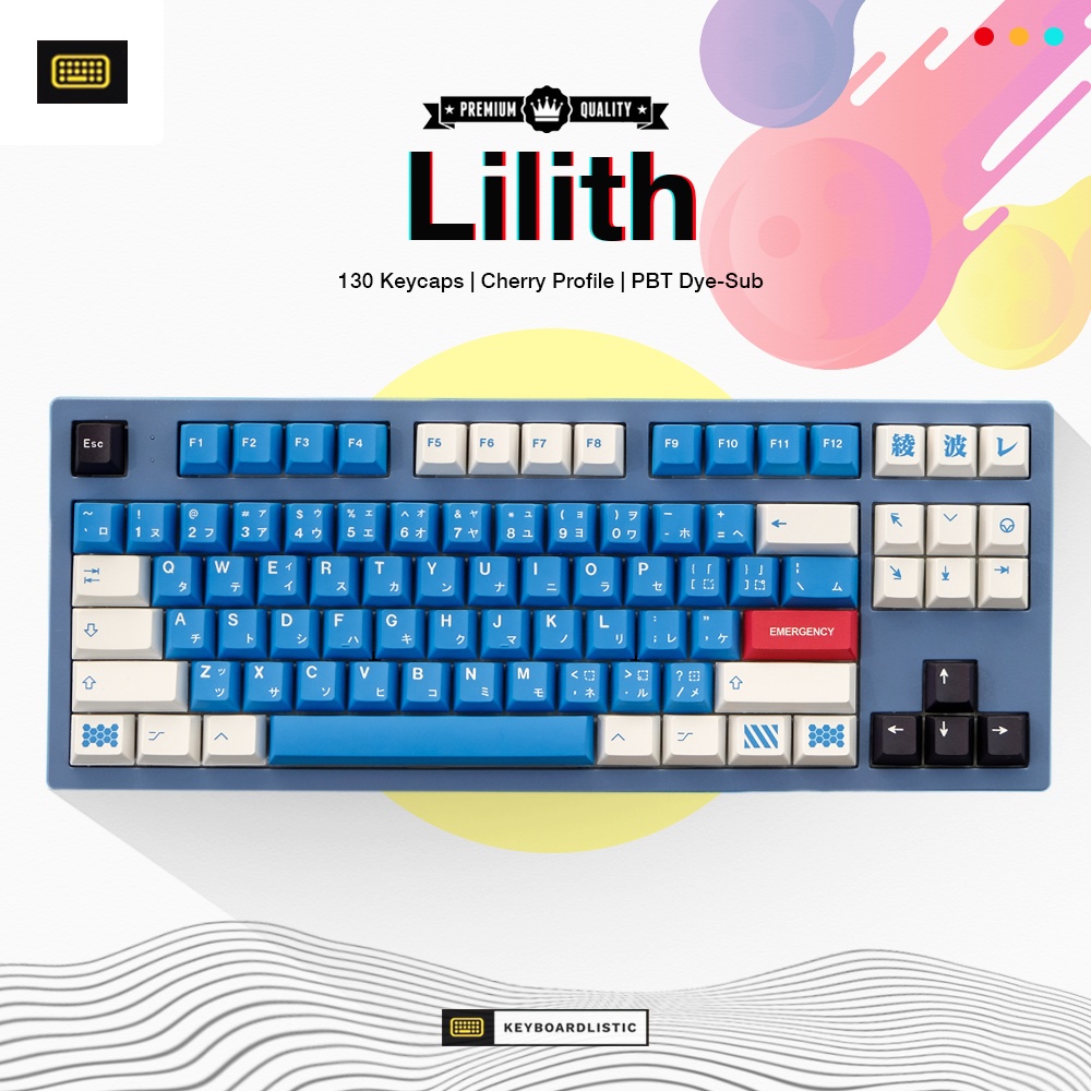 [𝐅𝐑𝐄𝐄 𝐒𝐇𝐈𝐏𝐏𝐈𝐍𝐆] Lilith Keycaps | Cherry Profile | PBT Dye-Sub | Royal ...