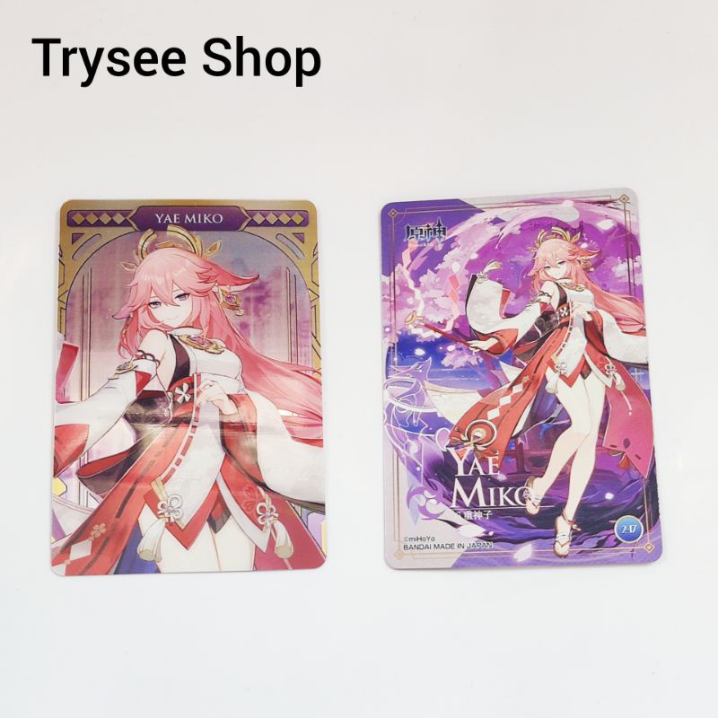 Genshin Impact Metal Card Collection Bandai Namco/Mihoyo Eula Shenhe ...