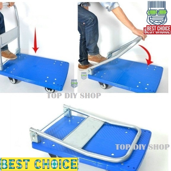 TROLI LIPAT Trolley Portable 150KG/300KG Hand Truck Iron PVC Foldable ...