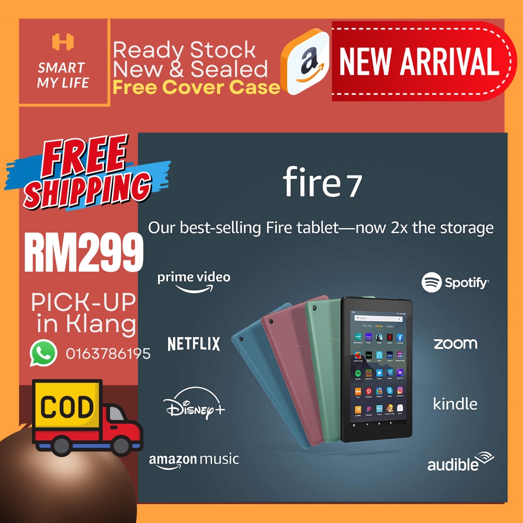 Amazon Fire 7 tablet with Alexa, free stand case, brand new from USA,16 ...