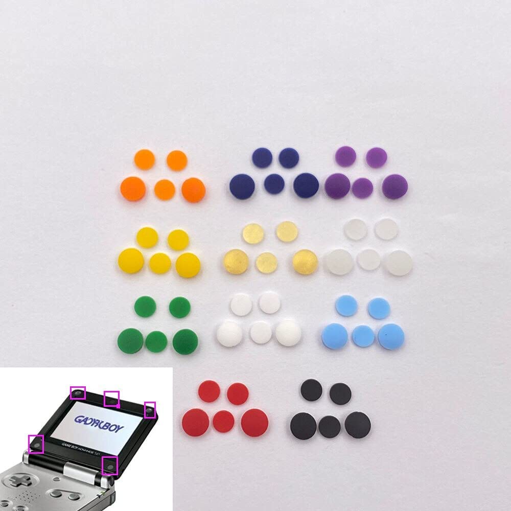Screw Hole Bumpers Rubber Cover Plug for Nintendo Gameboy Advance SP ...