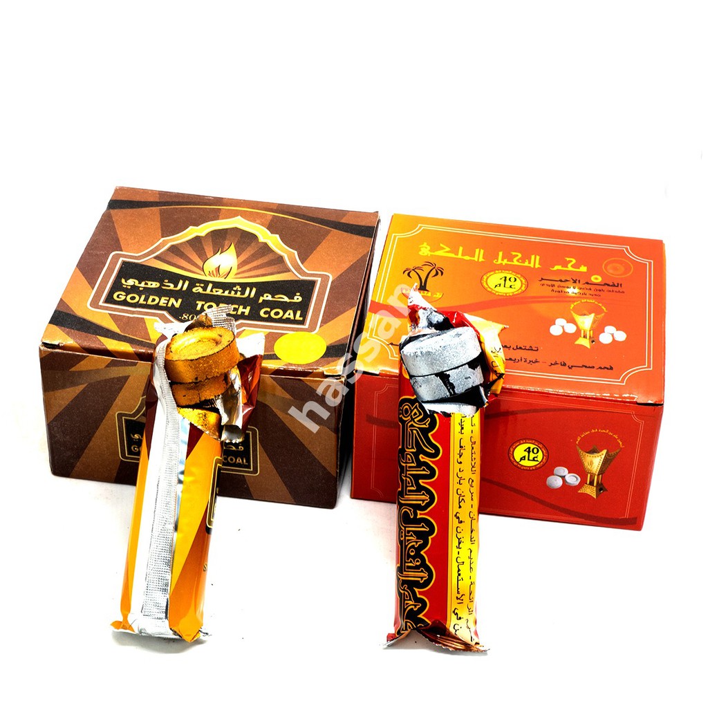 Charcoal al nakheel gold for Bakhoor original one box *10 packs ...