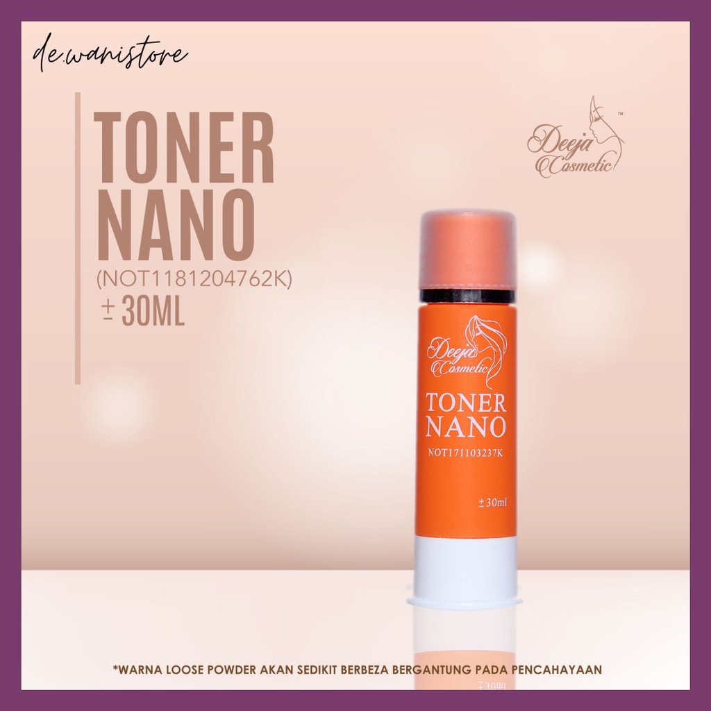 (100% Original) Deeja Cosmetic Toner Nano 30ml/Penyegar Muka/Facial ...