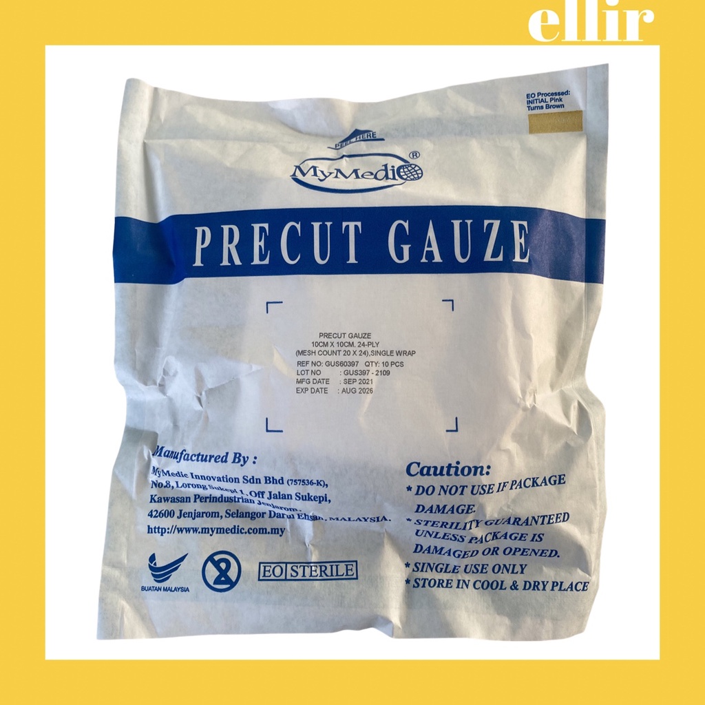 Precut Gauze 10cm x 10cm - 24 ply (Sterile) | Shopee Malaysia