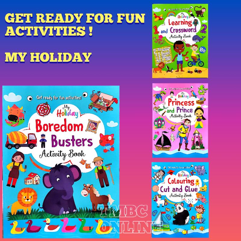 GET READY FOR FUN ACTIVITIES! - MY HOLIDAY ACTIVITY BOOK | Shopee Malaysia