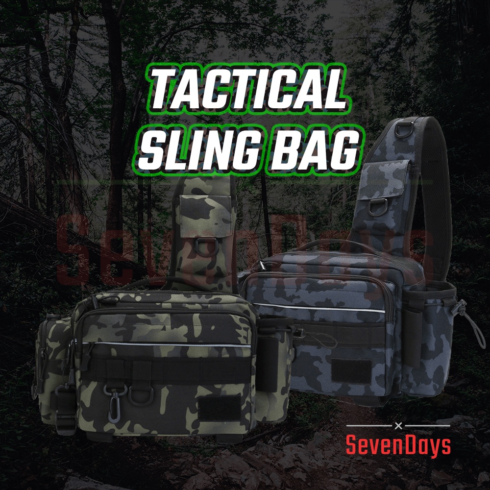 Tactical Sling Bag Waterproof Fishing Beg Pancing Kalis Air Outdoor One ...