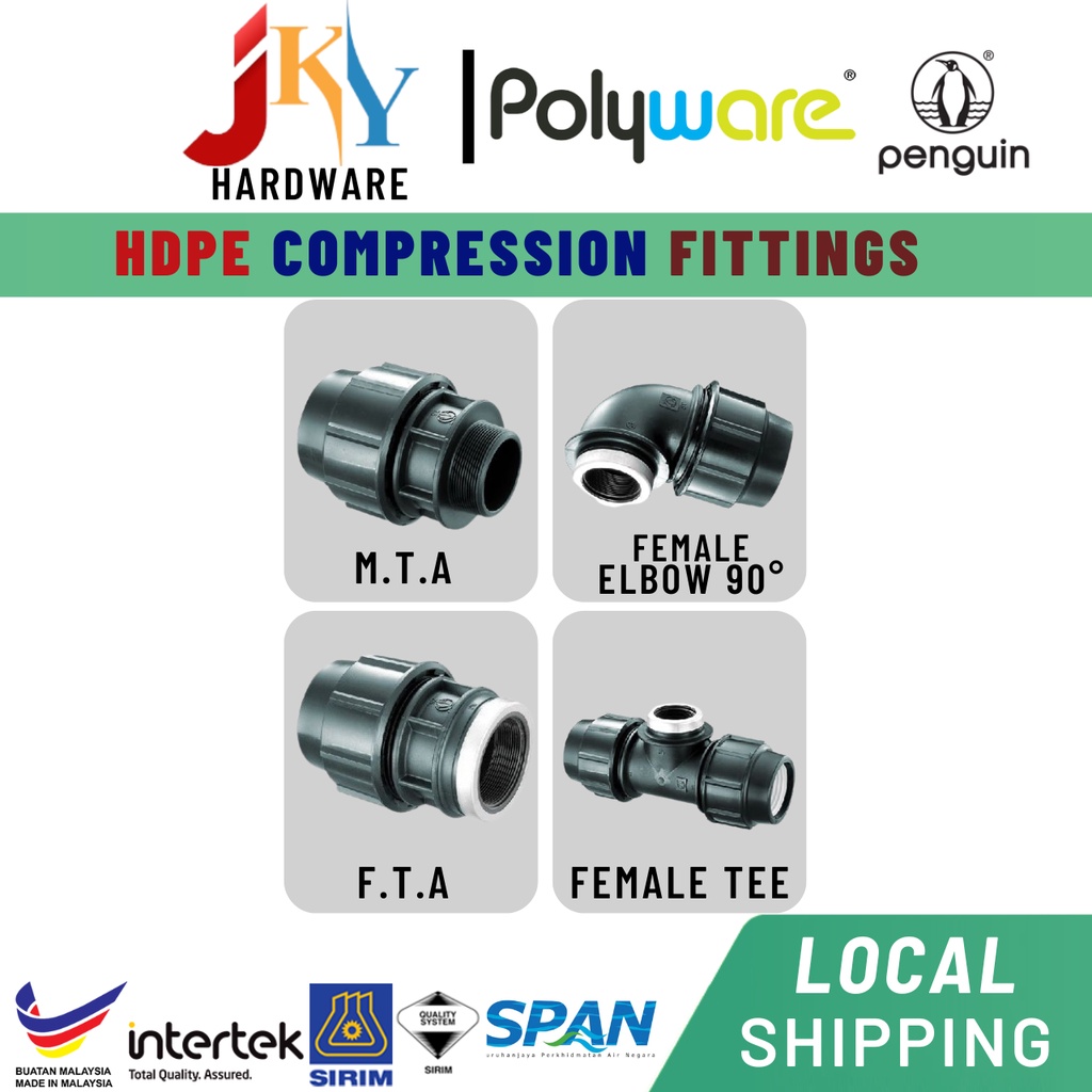 HDPE Poly Fitting Poly Pipe Connector MTA/FTA/Male Female Threaded Adaptor/Female Elbow/Female ...