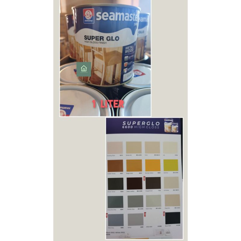 Seamaster SuperGlo 6600 1 Liter (Cat Besi & Kayu) | Shopee Malaysia