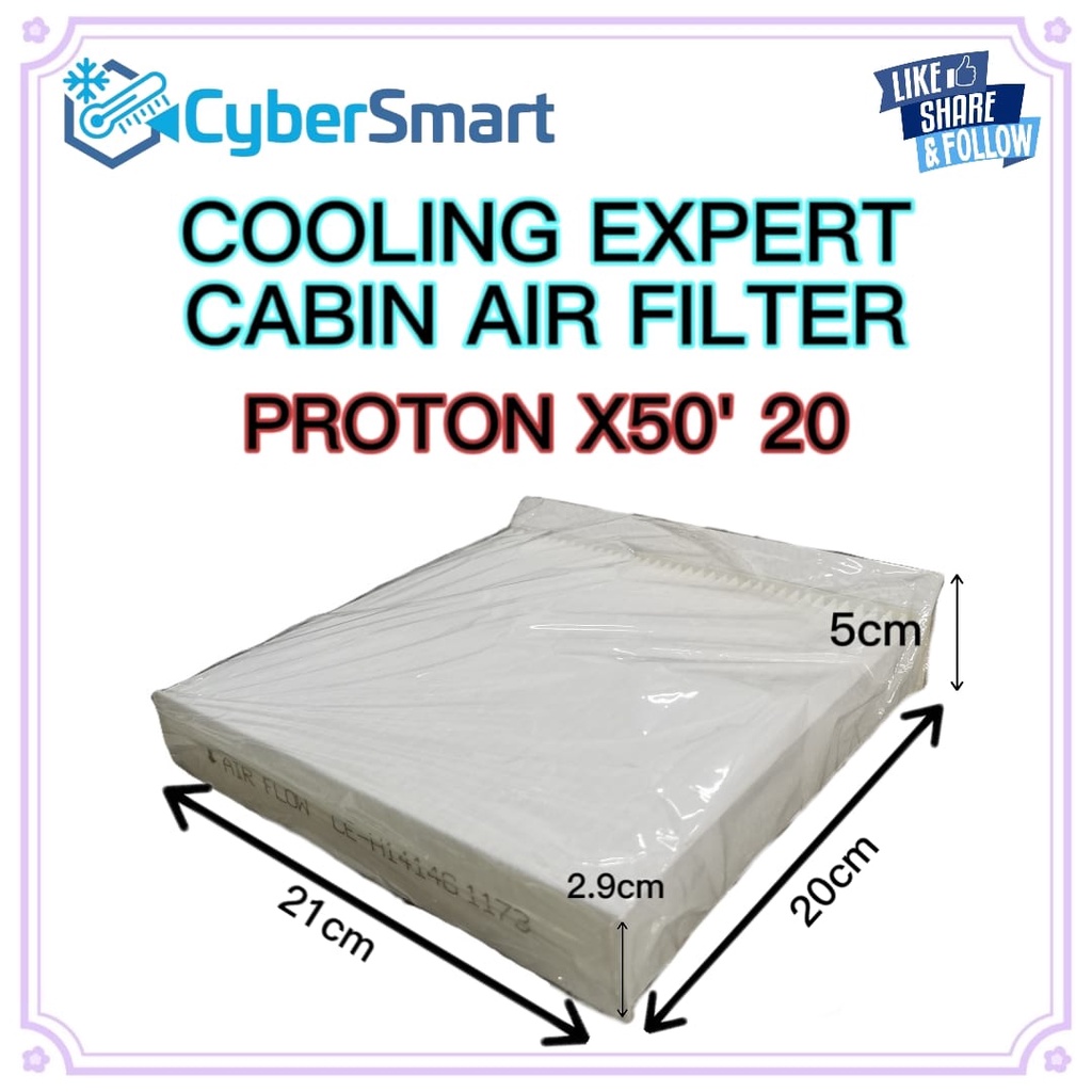 Proton X50 Year 2020 Cooling Expert Cabin Air Filter | Shopee Malaysia