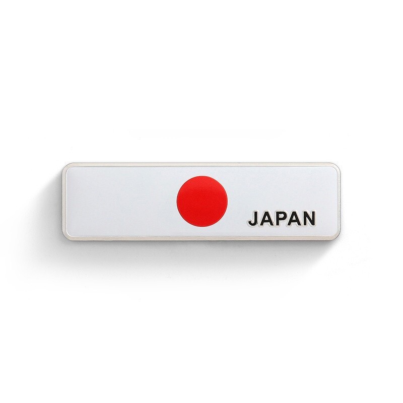 JDM Square Flag Label Emblem Stickers Japan Car Metal Sticker | Shopee ...