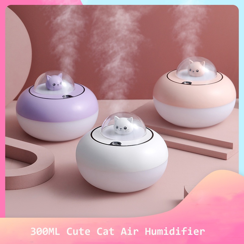 USB 220ML Diffuser Cute Pet Air Humidifier Mini Aroma Diffuser Desktop ...