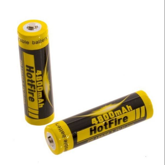 🔥 HOTFIRE 18650 3.7V 4800mAh Rechargeable Battery Bateri Flat Top ...