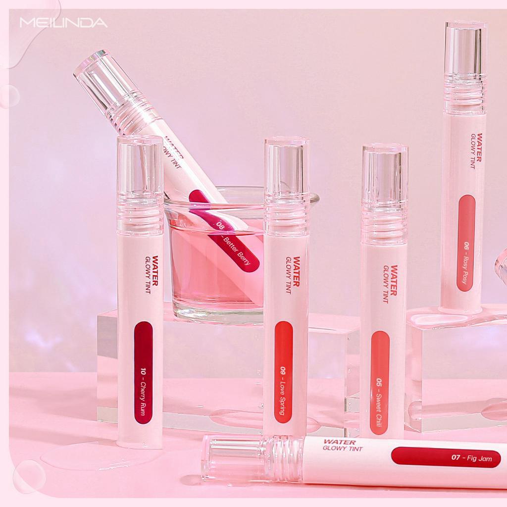 MC2073 Meilinda Water Glowy Tint Melinda Lip Sweet Pink vs Bright ...
