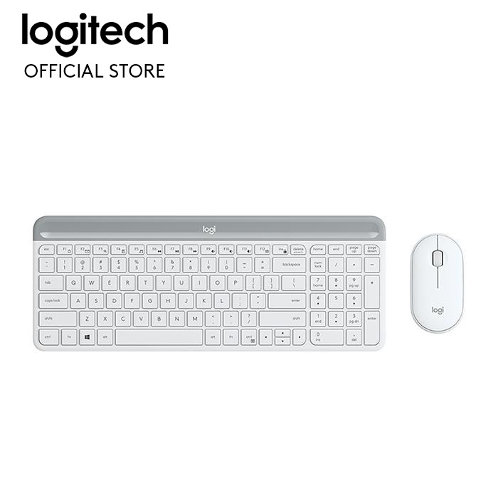 Logitech Mk470 Slim Wireless Keyboard And Mouse Combo Modern Compact Layout Ultra Quiet 2 4