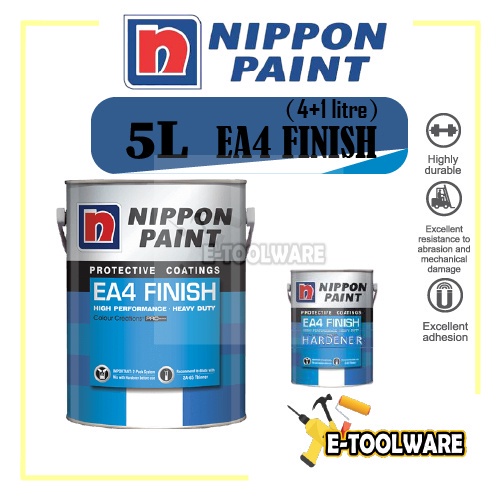 5L Nippon Paint EA4 Epoxy Finish HB c/w Hardener | Shopee Malaysia