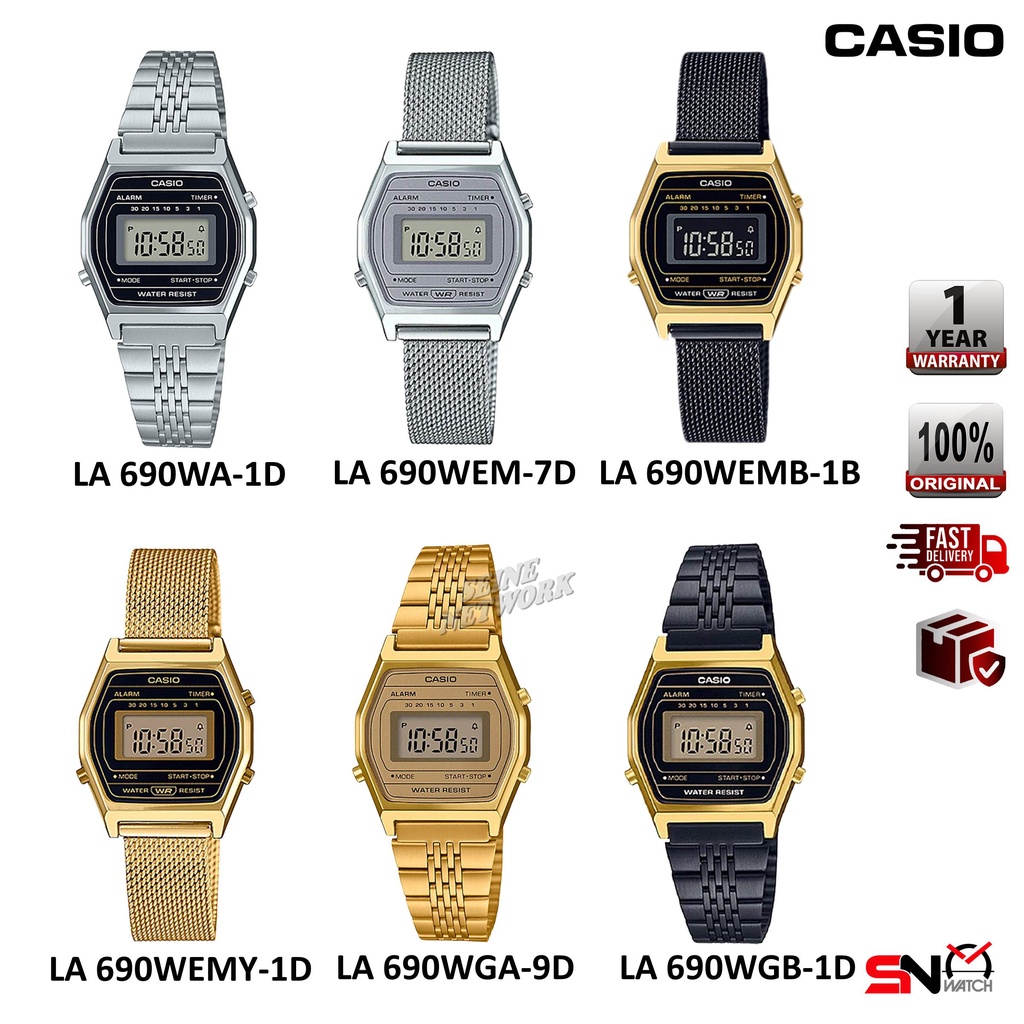 Casio Vintage LA690WA LA690WEM LA690WEMB LA690WEMY LA690WGA LA690WGB ...