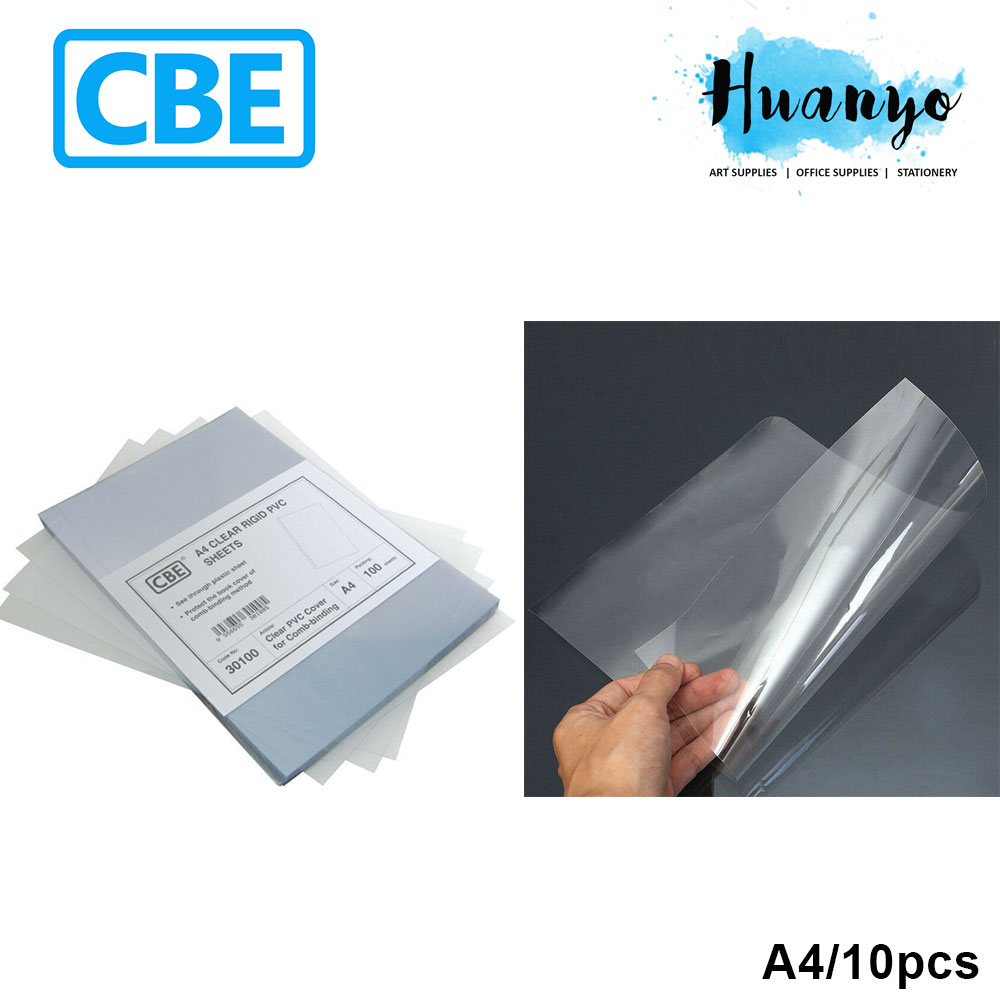 CBE Clear Rigid PVC Plastic Cover Sheet A4 - 10's/Pack | Shopee Malaysia
