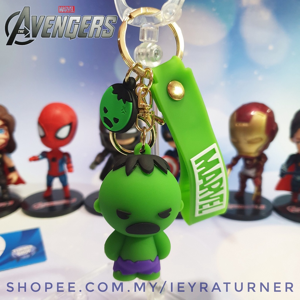 Marvel Avengers Original Keychain 3D PVC Gift Keyrings/Figure (ORI BASE ...
