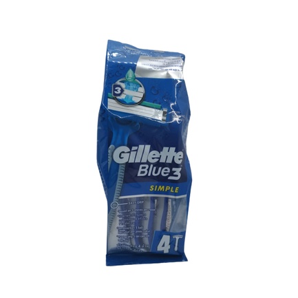 Gillette Blue 3 - Simple - 4pcs | Shopee Malaysia