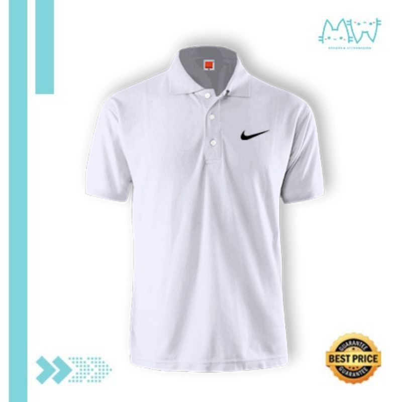 Nike Collar T-Shirt Unisex Female&Male 100% Microfibre; Baju Nike ...