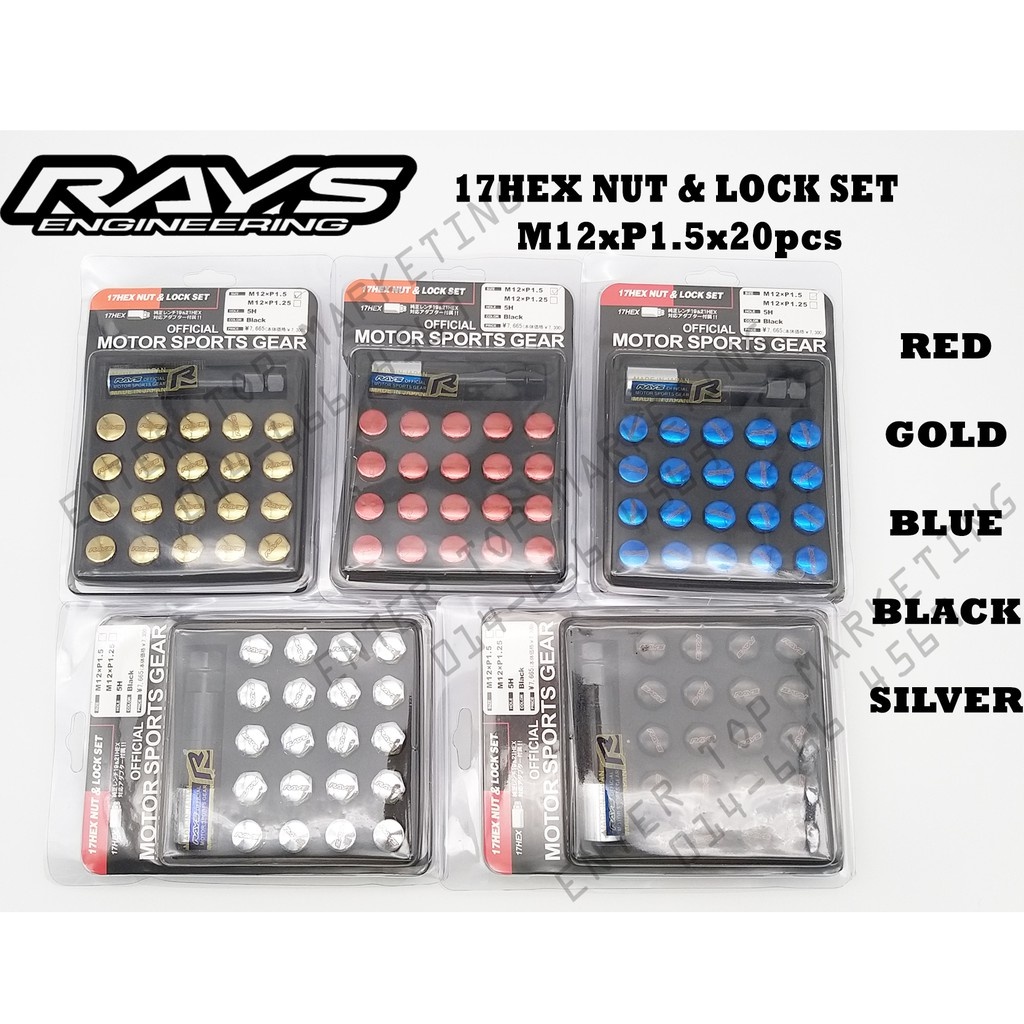 Rays Nut Rim Nut Wheel Nut Short Steel Heavy Duty Tyre Nut M12xP1.5 ...