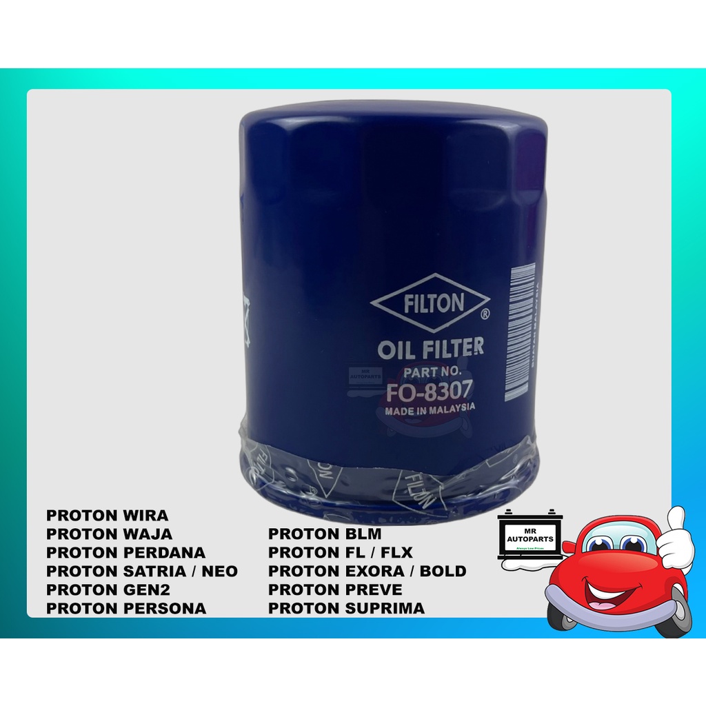 Proton Wira, Waja, Perdana FILTON Oil Filter (FO-8307) | Shopee Malaysia