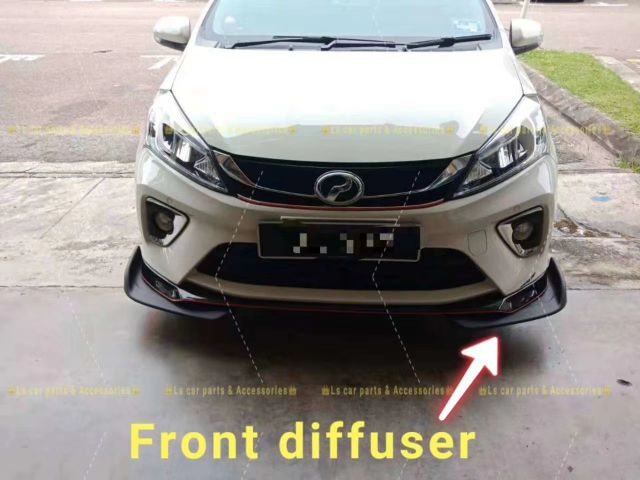 Diffuser bumper Lip Front Universal Axia Bezza city vios almera civic ...