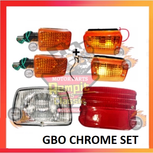 REMPIT GBO GBOJ C70 Petak lampu full set Headlamp head lamp Headlights ...