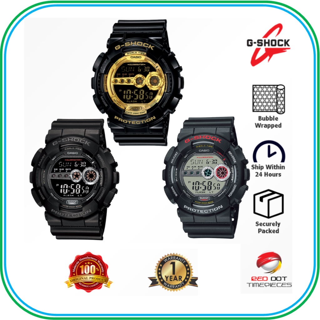 Casio G-Shock GD-100GB-1DR / GD-100-1ADR / GA-100-1BDR / GD-100 / GD ...