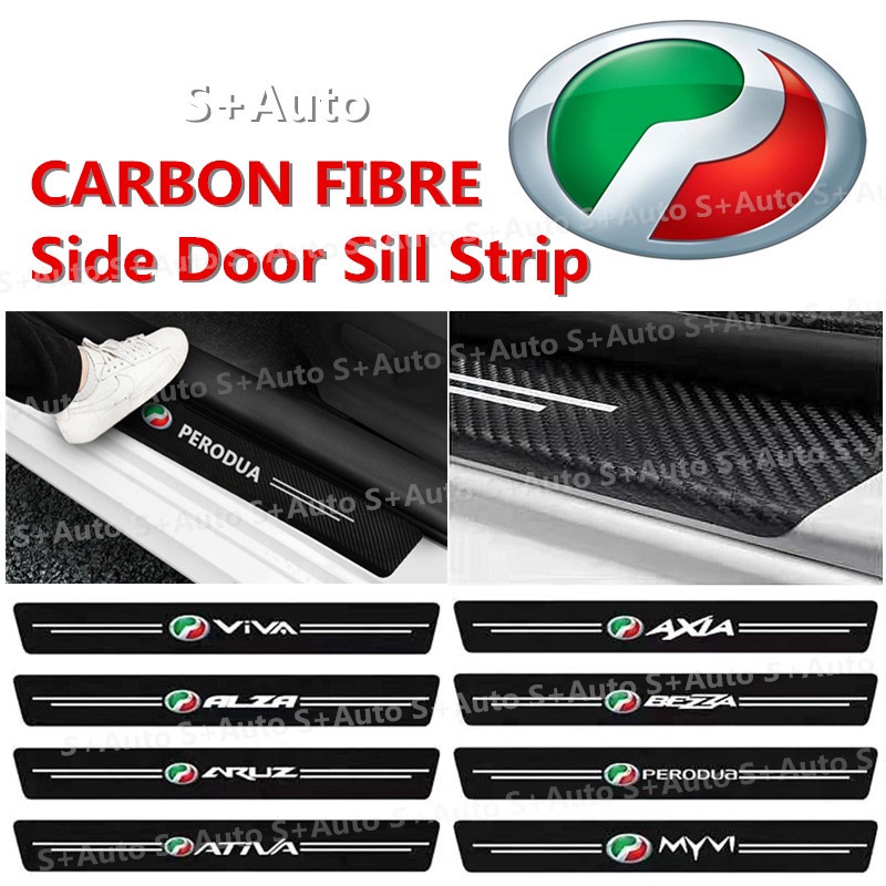 1set 4pcs Perodua Car Door Side Step Sill Anti Scratch Sticker /Myvi ...
