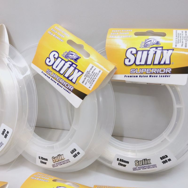 SUFIX SUPERIOR shock leader fishing line 100m 20lb-100lb | Shopee Malaysia