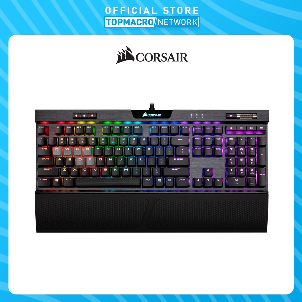CORSAIR K70 RGB MK.2 LOW PROFILE RAPIDFIRE MECHANICAL GAMING KEYBOARD-CHERRY MX LOW PROFILE ...