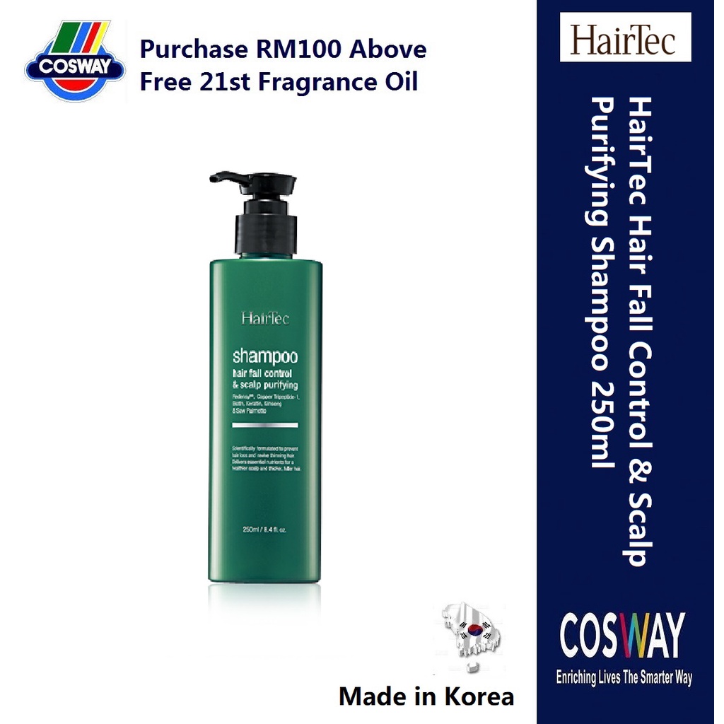 COSWAY HairTec Hair Fall Control & Scalp Purifying Shampoo 250ml ...