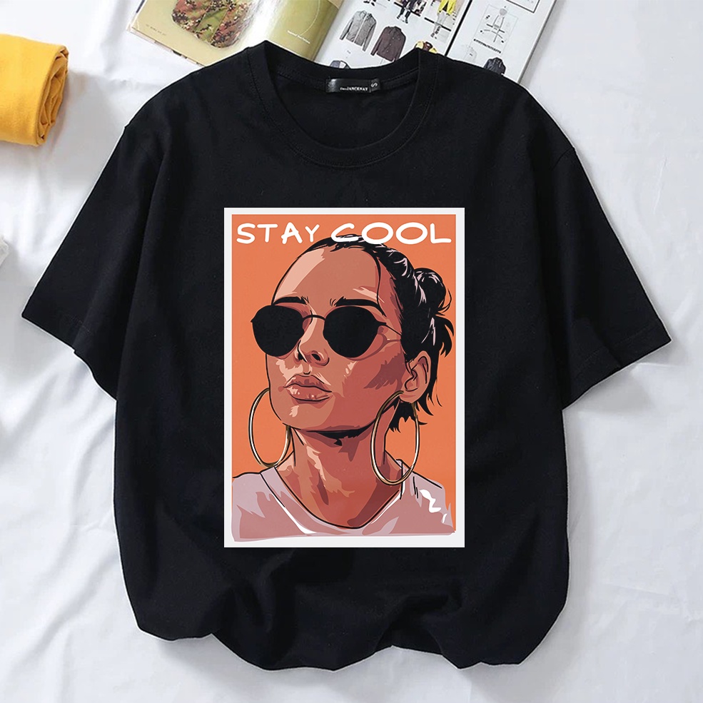BAJU RAYA 2025 VIRAL baju t shirt perempuan cotton stay cool korean ...