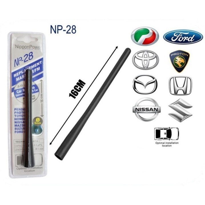 Car Roof Radio Antenna Pole Mast Entina Perodua Myvi Alza Proton Waja Persona Vios Wish Swift ...