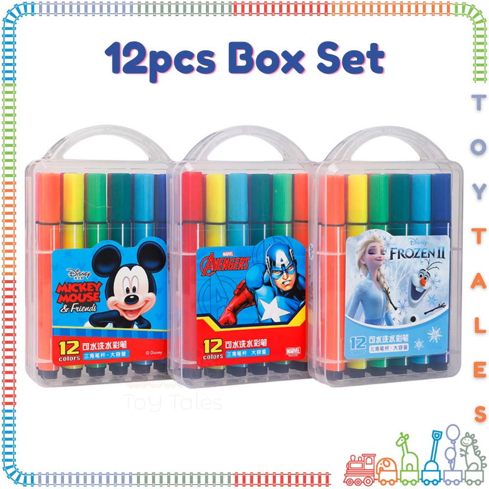 Kids WASHABLE MARKERS MAGIC PENS [Up to 36 Colors - Official Disney ...