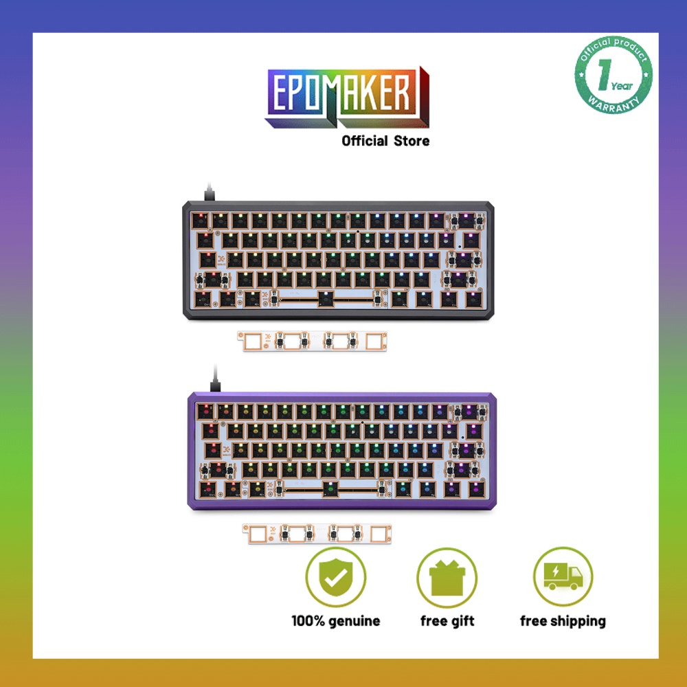 GK61X/GK61XS Aluminium Hotswap Custom DIY Kit for 60% Keyboard | Shopee ...