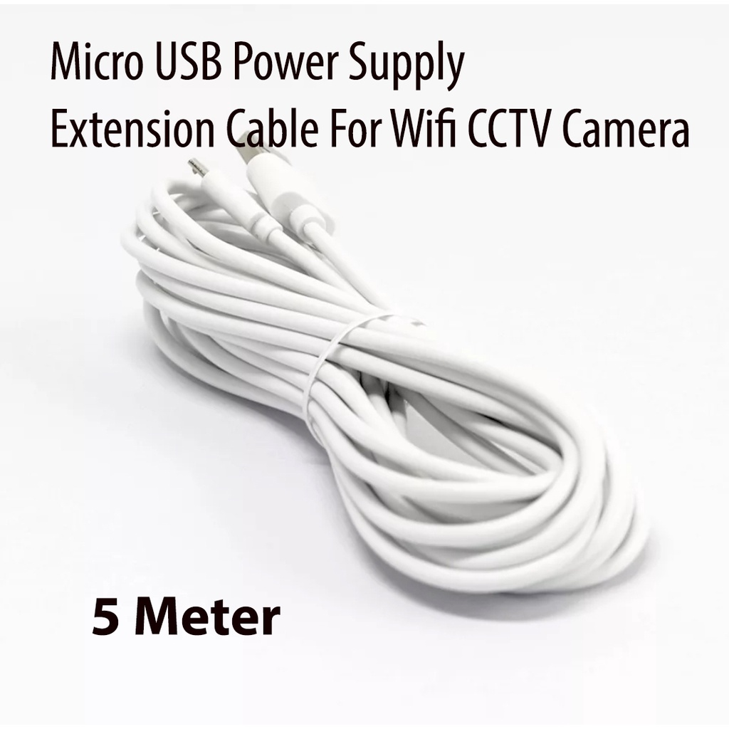 10/5/3 Meter Micro USB / Type C Power Supply Extension Cable For ...