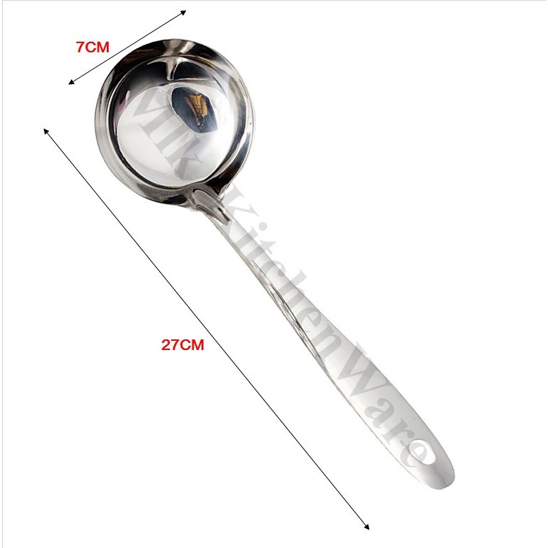 MLK 🔥LEBIH TEBAL🔥STAINLESS STEEL KITCHEN STEAMBOAT UTENSIL SOUP LADLE ...