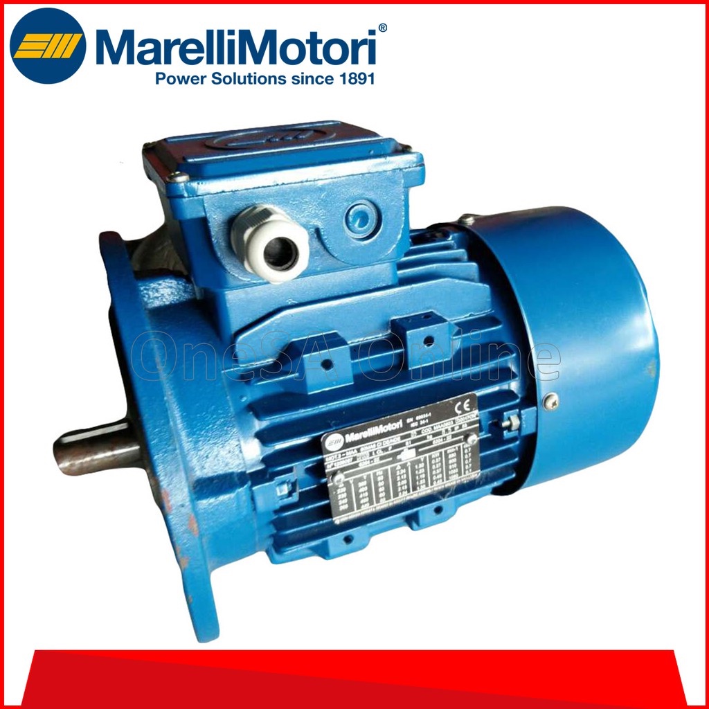 MARELLI B5 FLANGE MOUNT MOTOR,0.37KW 0.5HP 6P,(MARELLI/B5-0.5HP-6P ...