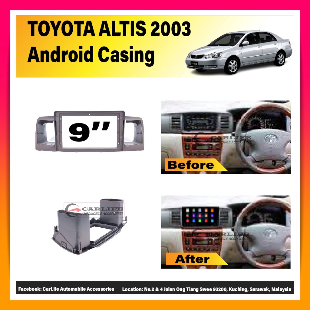 Toyota Altis 2003 9" Android Player Casing | Shopee Malaysia