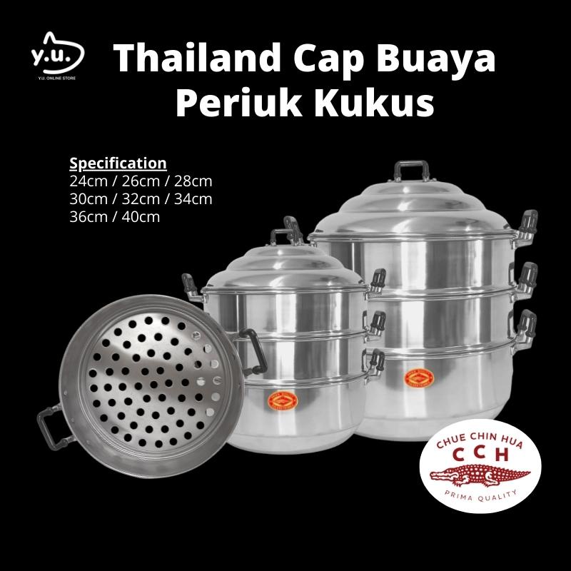 YU Ready Stock Original Thailand Cap Buaya Aluminium Periuk Kukusan ...