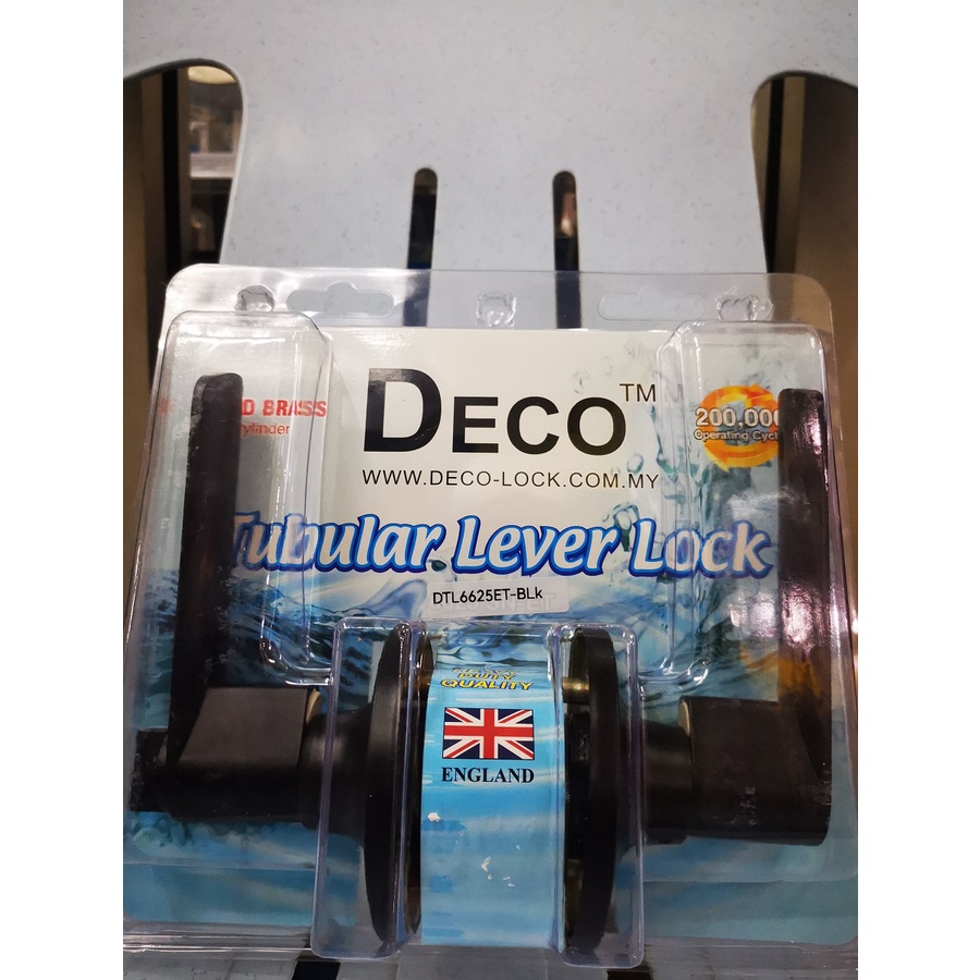 DECO TUBULAR LEVER HANDLE LOCK black SERIES | Shopee Malaysia