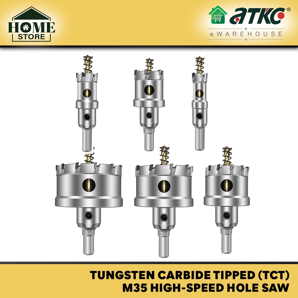 TCT High Speed Hole Saw Tungsten Carbide Tipped M35 For Stainless Steel ...