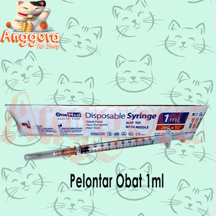 Medicine Thrower For Cats Dogs/One Med Syringe 1ml | Shopee Malaysia