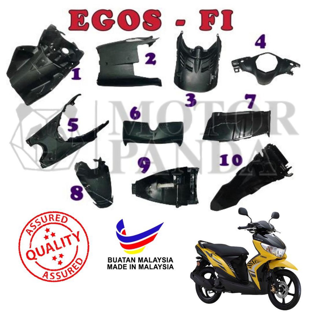 YAMAHA EGOS FI EGO S FUEL INJECTION INNER HITAM COVER HITAM FULLSET ...